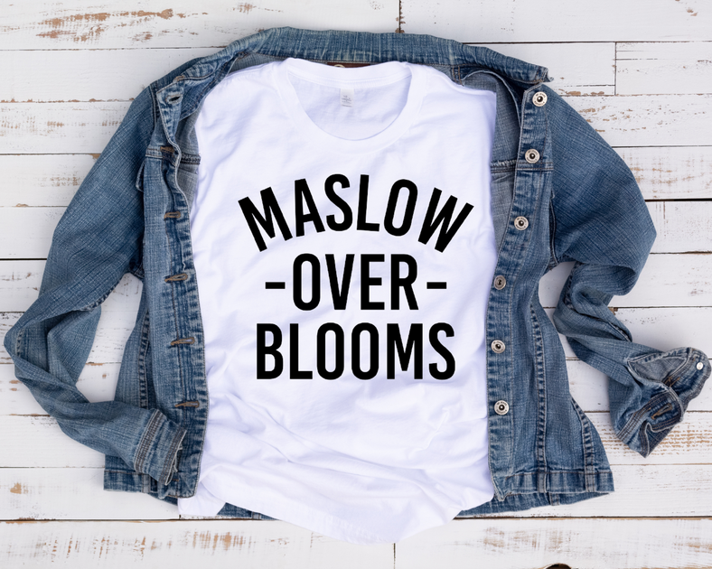 Maslow Over Blooms (1-color) – Thanks 2 Blanks